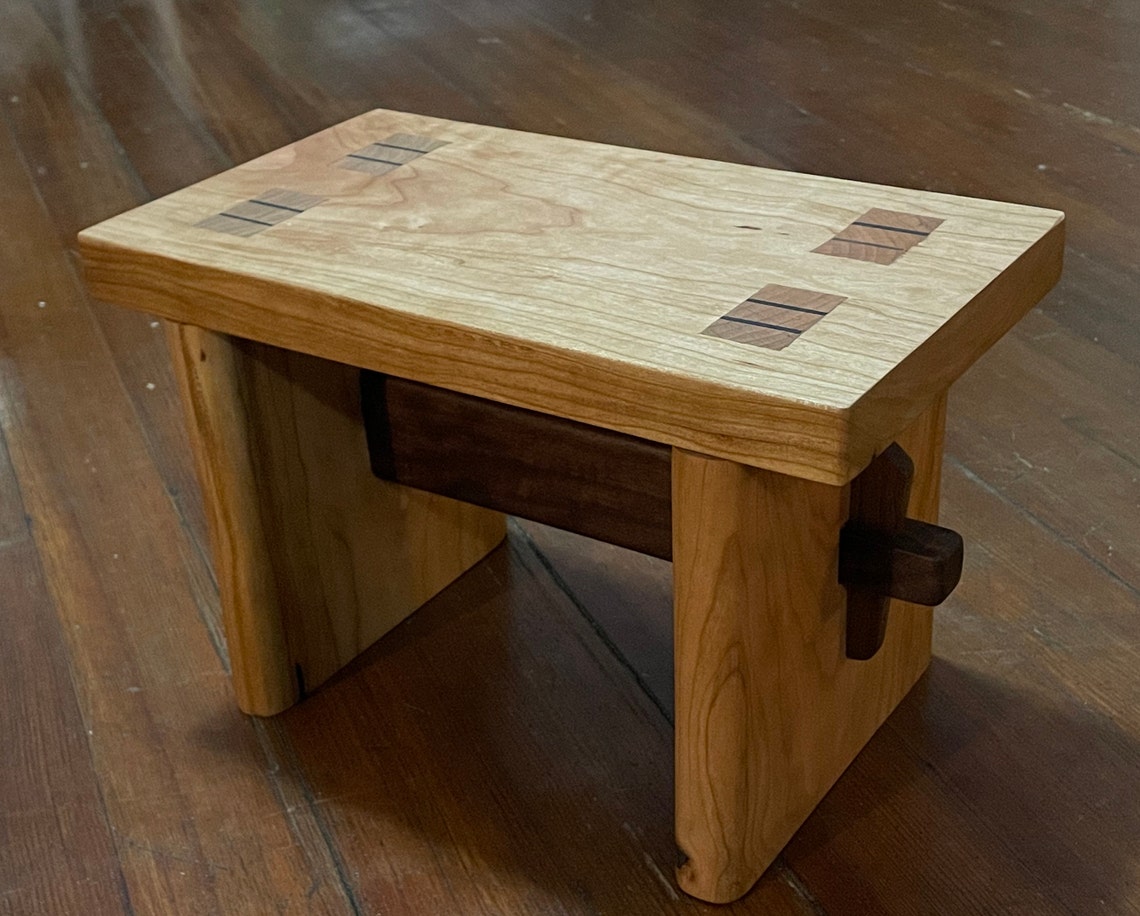 Japanese Inspired Step Stool, Handmade Custom Step Stool, Kitchen Stool ...