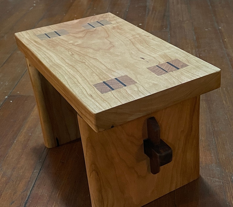 Japanese Inspired Step Stool, Handmade Custom Step Stool, Kitchen Stool ...