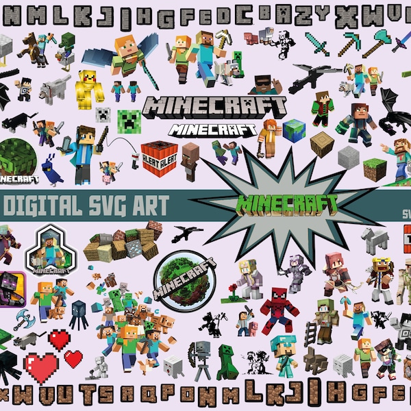 Minecrafts Svg - Etsy