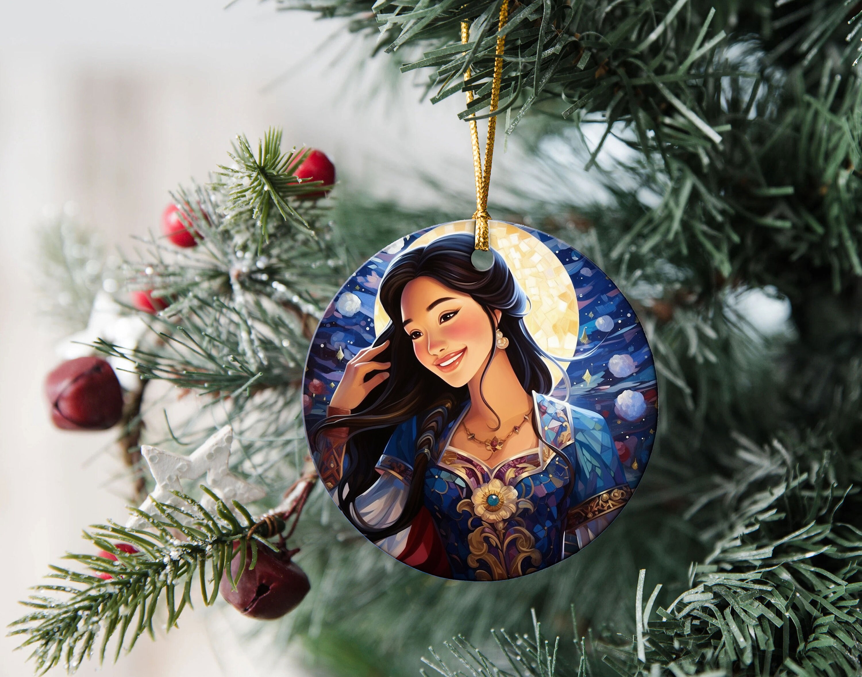Princess Mulan Ornament Disney Princess Ornaments Princess - Etsy