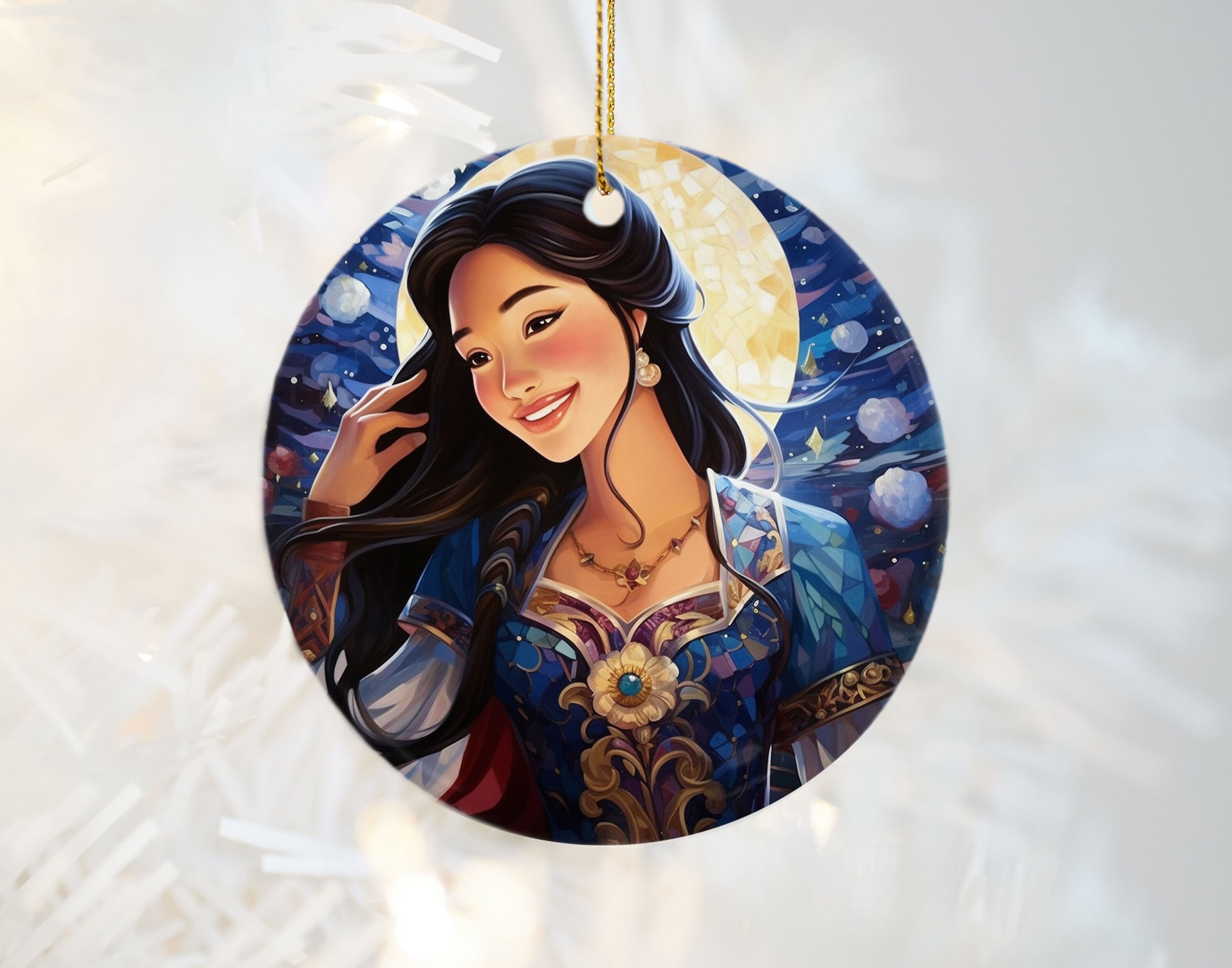 Princess Mulan Ornament Disney Princess Ornaments Princess - Etsy