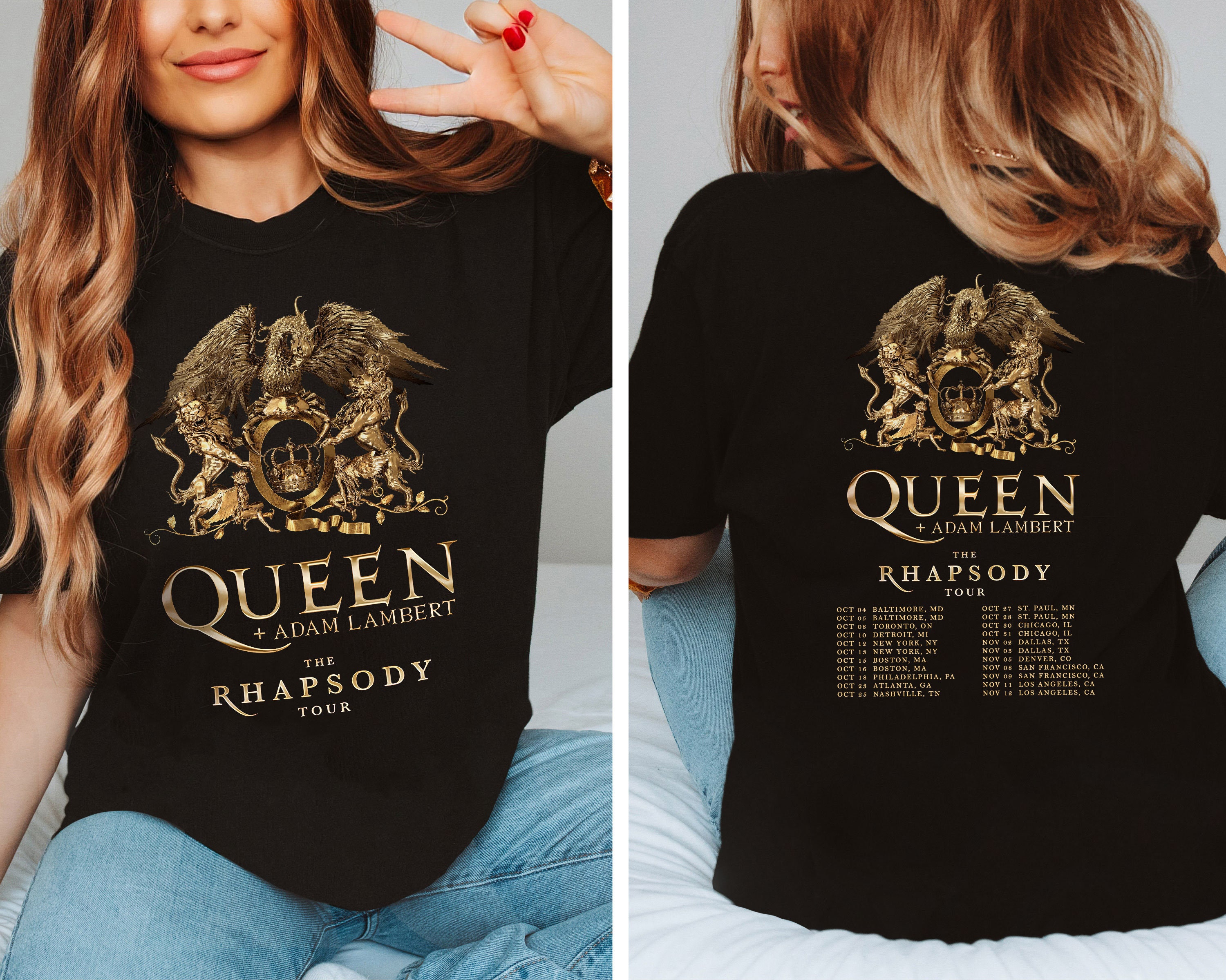 Queen Adam Lambert The Rhapsody Tour 2023 T-Shirt sold by Rishabh Gupta ...