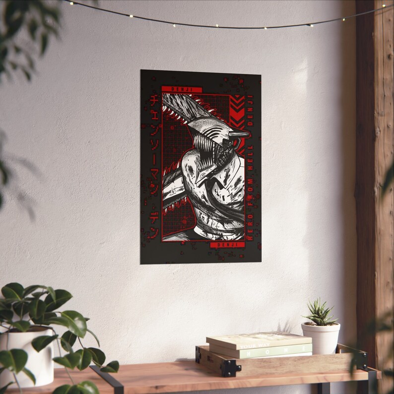 Denji (hero From Hell - Chainsaw Man) Poster - Etsy