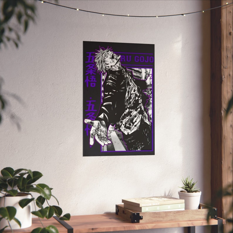 Satoru Gojo jujutsu Kaisen Poster - Etsy