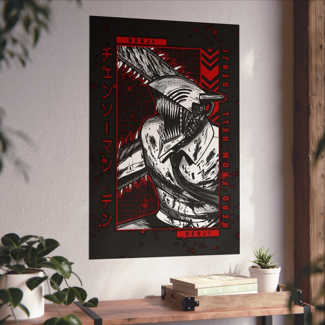Denji (hero From Hell - Chainsaw Man) Poster - Etsy