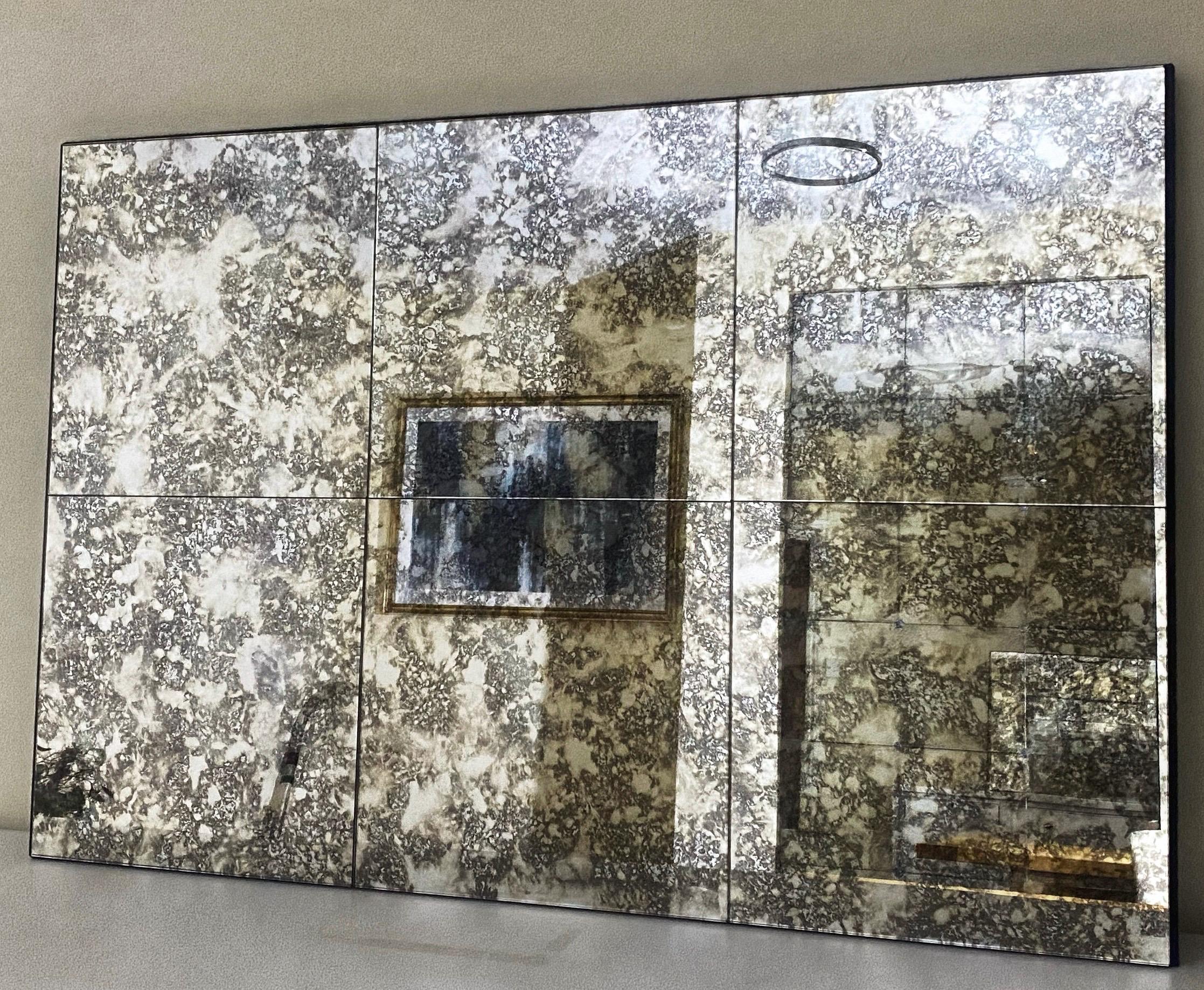 Handmade in the UK - Antique Mirror Tiles - 30cm X 30cm - Gold/ Bronze ...