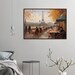 Oil Painting Paris Cafe Wall Art Painting Claude Monet Art Print Eiffel ...