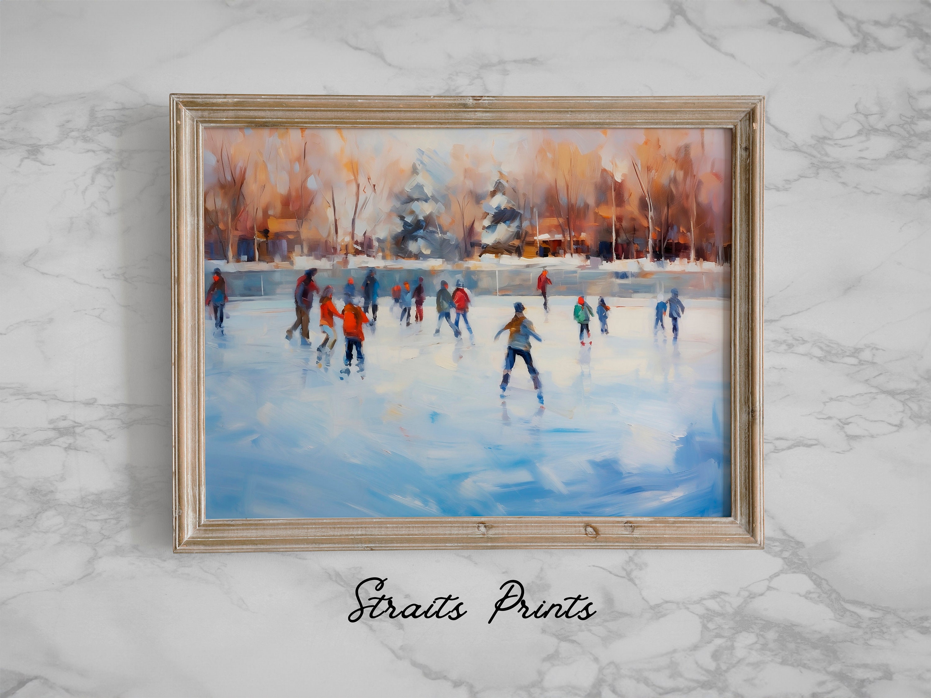 Winter Ice Skating Scenes