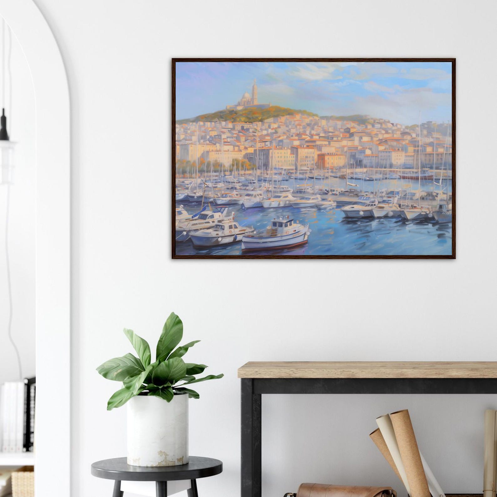 Marseille Oil Painting France Art Print France Cityscape, France Wall ...