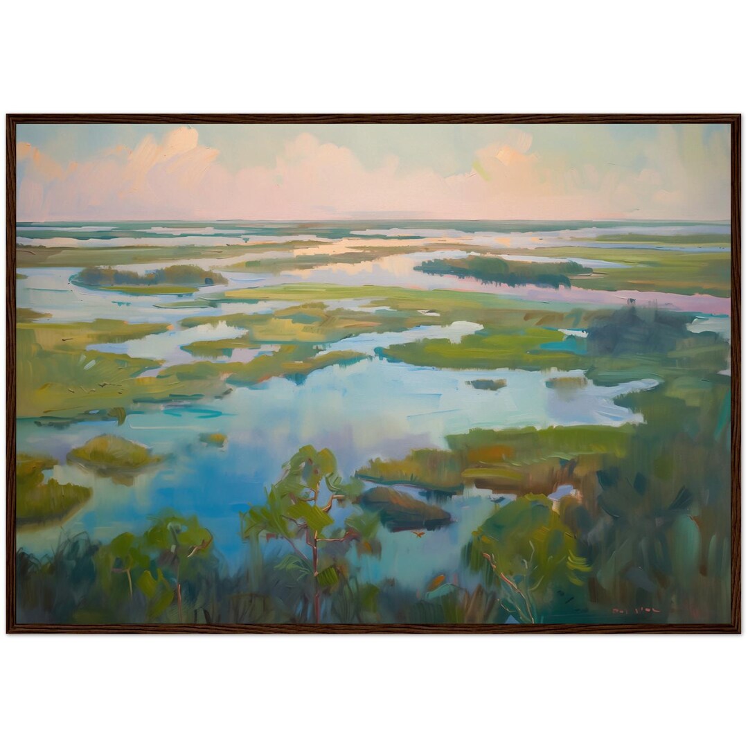 Everglades National Park Art Print Florida Poster Everglades Wetlands ...