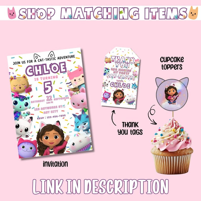 Gabbys Dollhouse Welcome Sign, Digital Gabby Dollhouse Sign, Printable ...