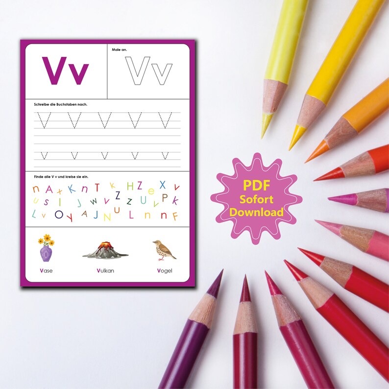 Learn to Write Alphabet Worksheets PDF Printable - Etsy