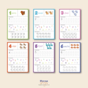 PDF Worksheets Numbers 1 to 10 - Counting and Writing Learning ...