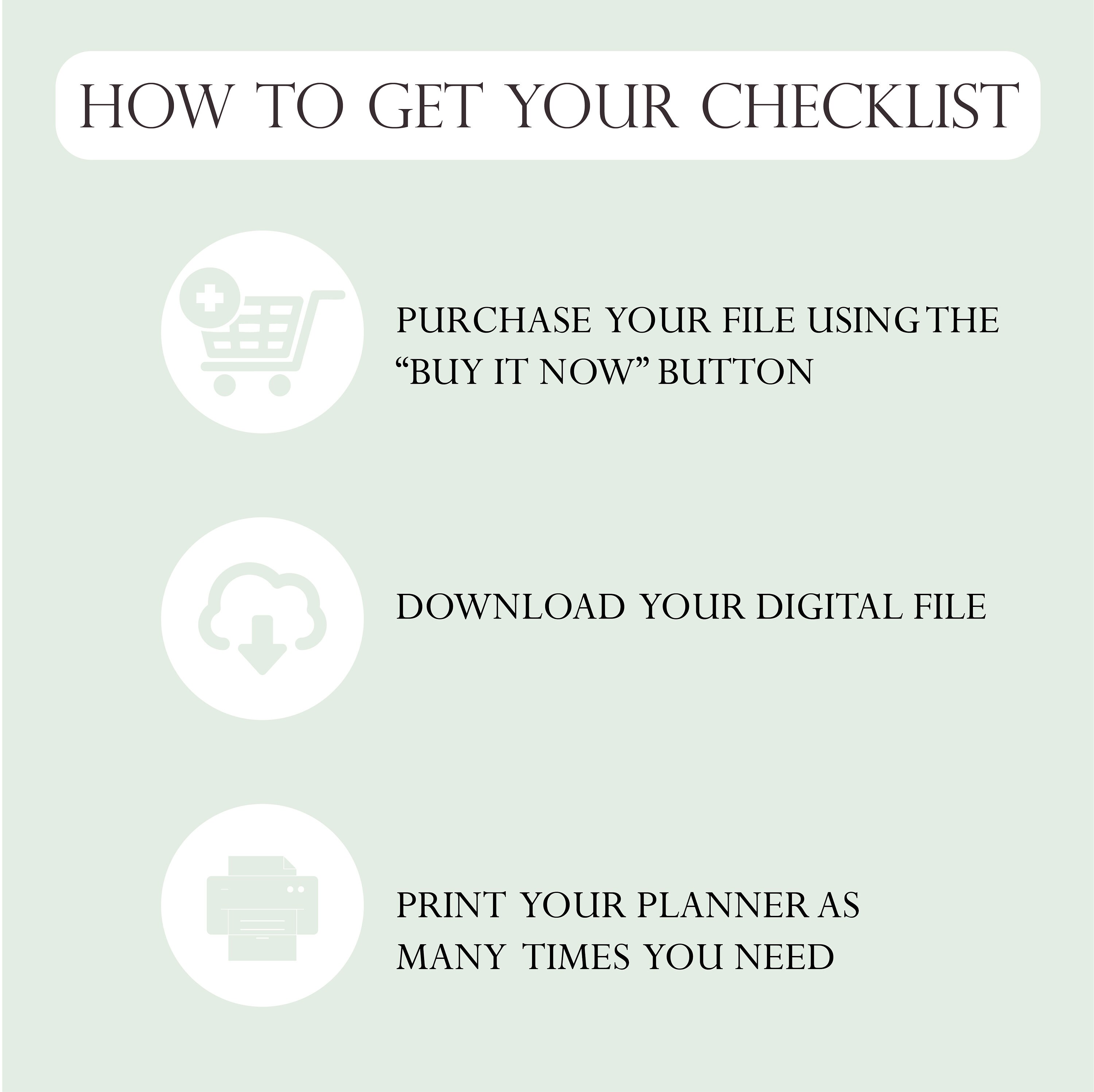 Monthly Planner, Printable Monthly Planner, Digital Monthly Planner - Etsy