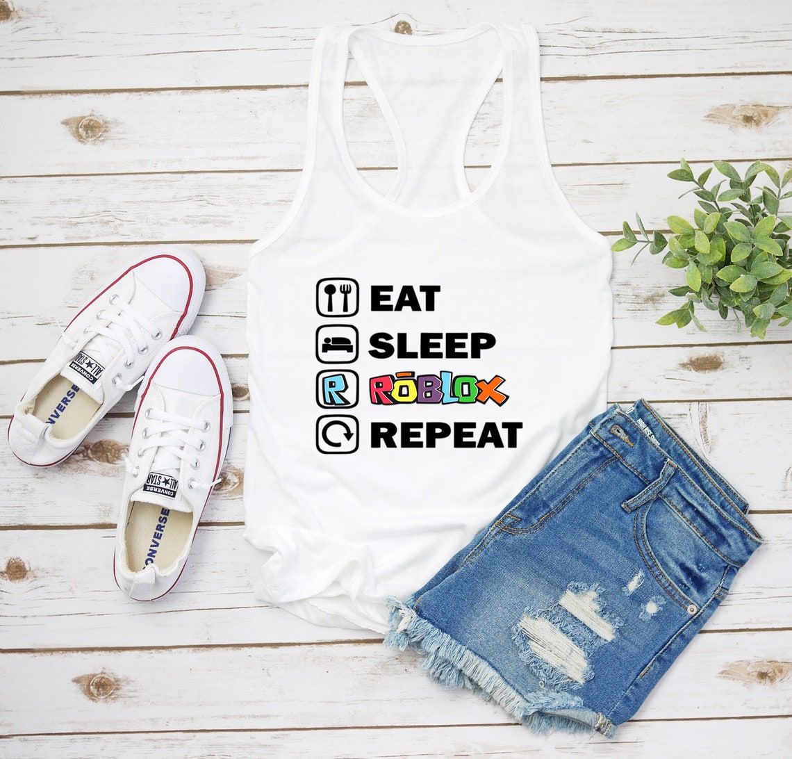 Eat Sleep Roblox Repeat Shirt Roblox Pieces Shirt Roblox - Etsy