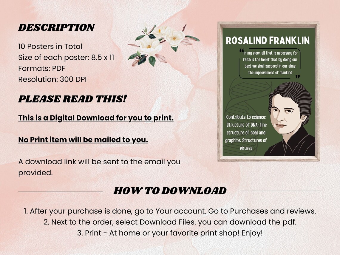 Famous Scientist Classroom Poster Set | Science Classroom Decor ...