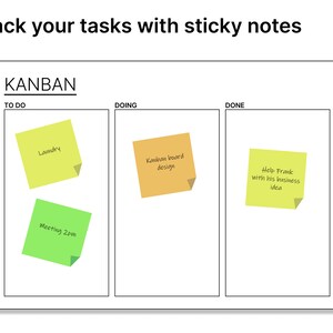 Kanban Board Printable / A3 / Task Board / Productivity Board ...