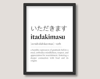 Yume Japanese Word Definition Print Minimalist Black and White Wall Art ...