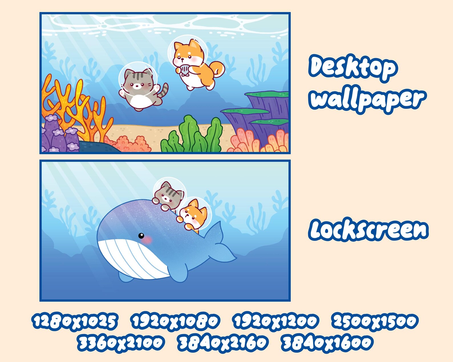 Cute Aesthetic Animated Desktop Wallpaper Background Organizer and Icon ...