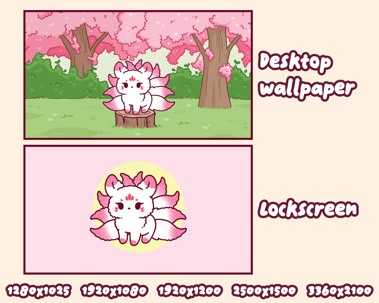 Animated Backgrounds for Desktop: Cute Fox, Pink, Beautiful Nature ...