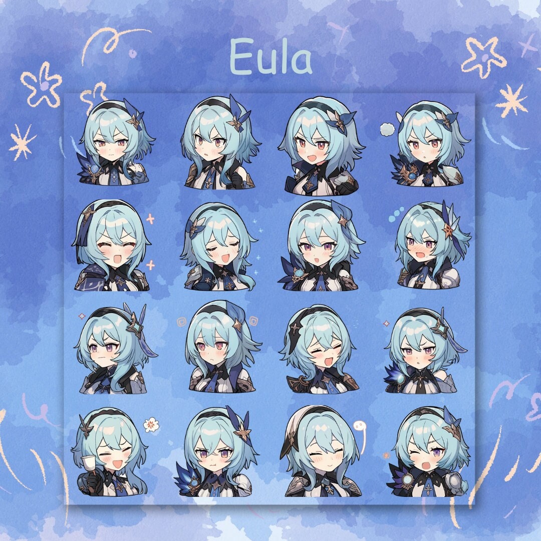 Eula Digital Sticker Set Gaming Streaming Discord - Etsy