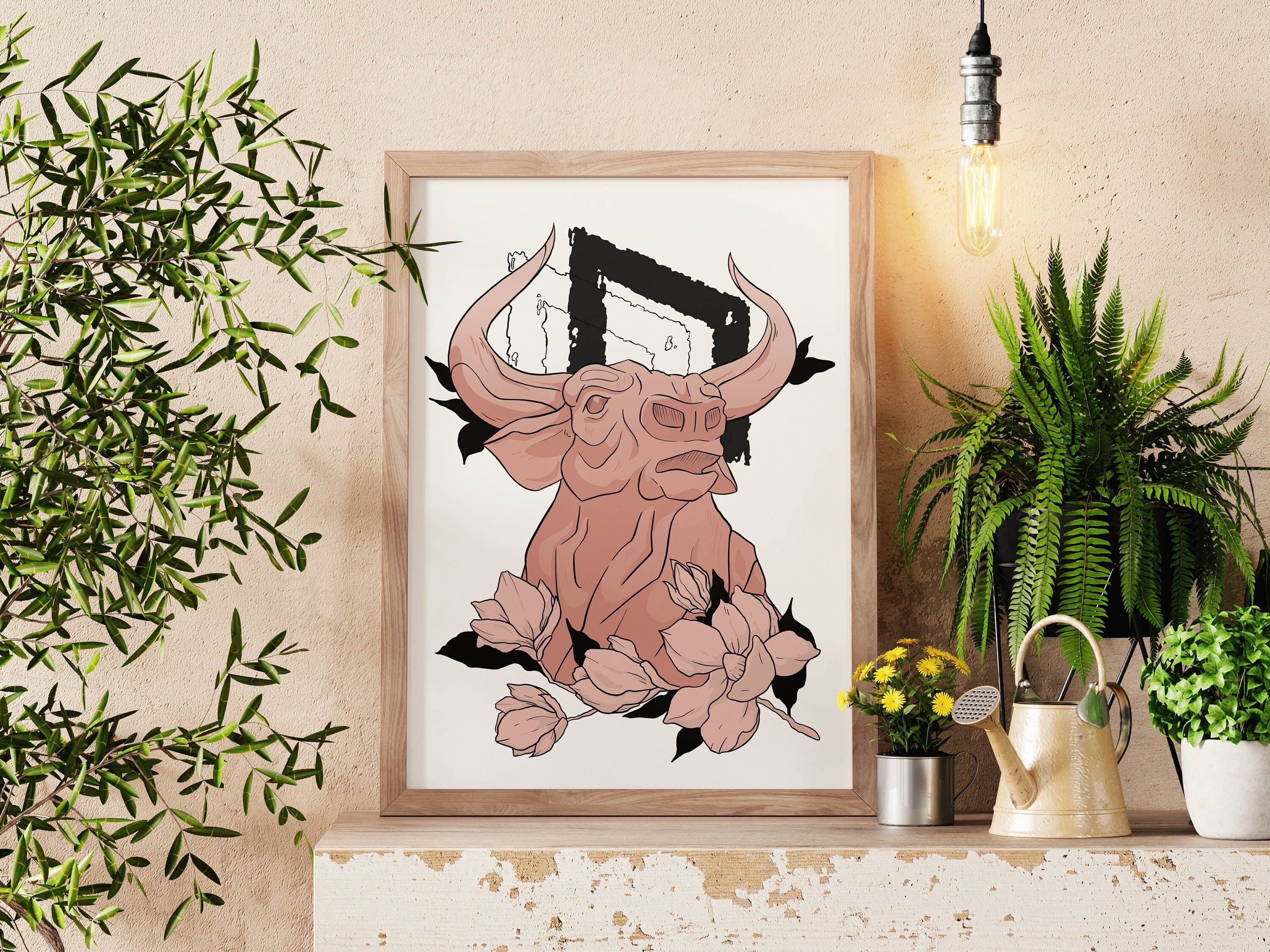 Uruz Rune Symbol of Brute Strength and Endurance, Digital Poster - Etsy