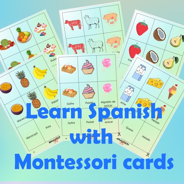 Tarjetas Montessori Español - Etsy