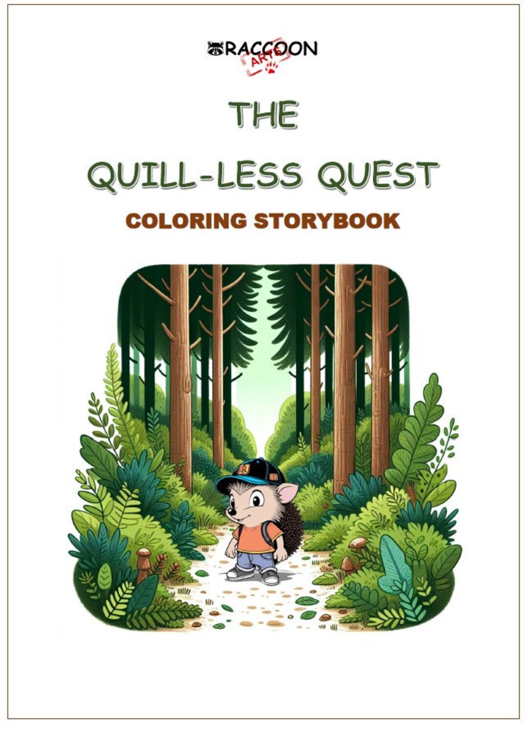 The Quill-less Quest Coloring Storybook for Kids - Digital Coloring ...