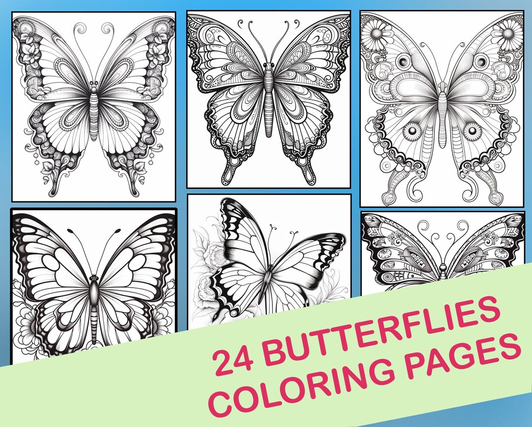 Butterfly Coloring Pages Printable| Mariposas Dibujos Para Colorear ...