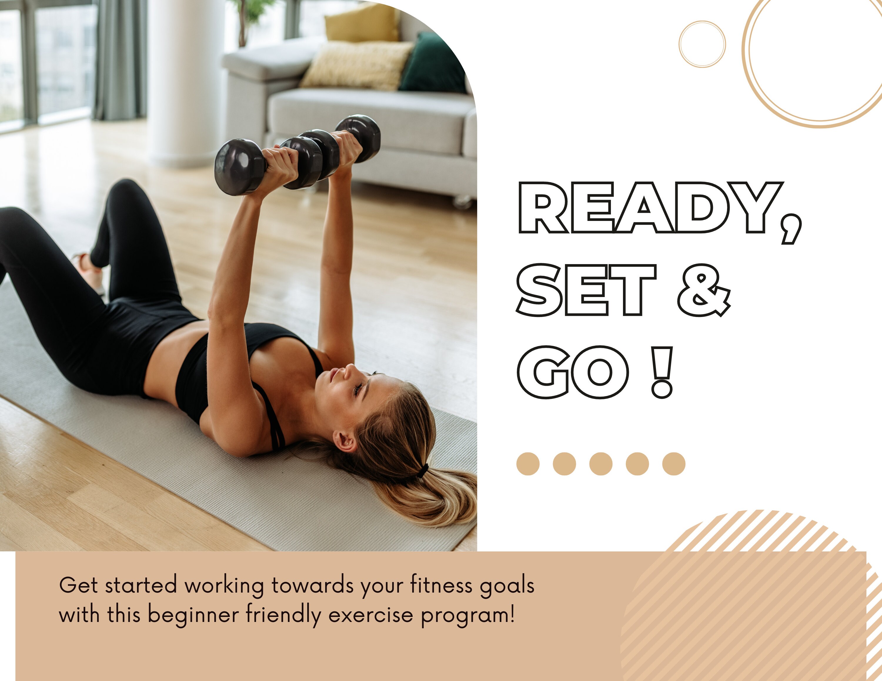 4 Day a Week Beginner At-home Dumbbell Strength Training Program ...