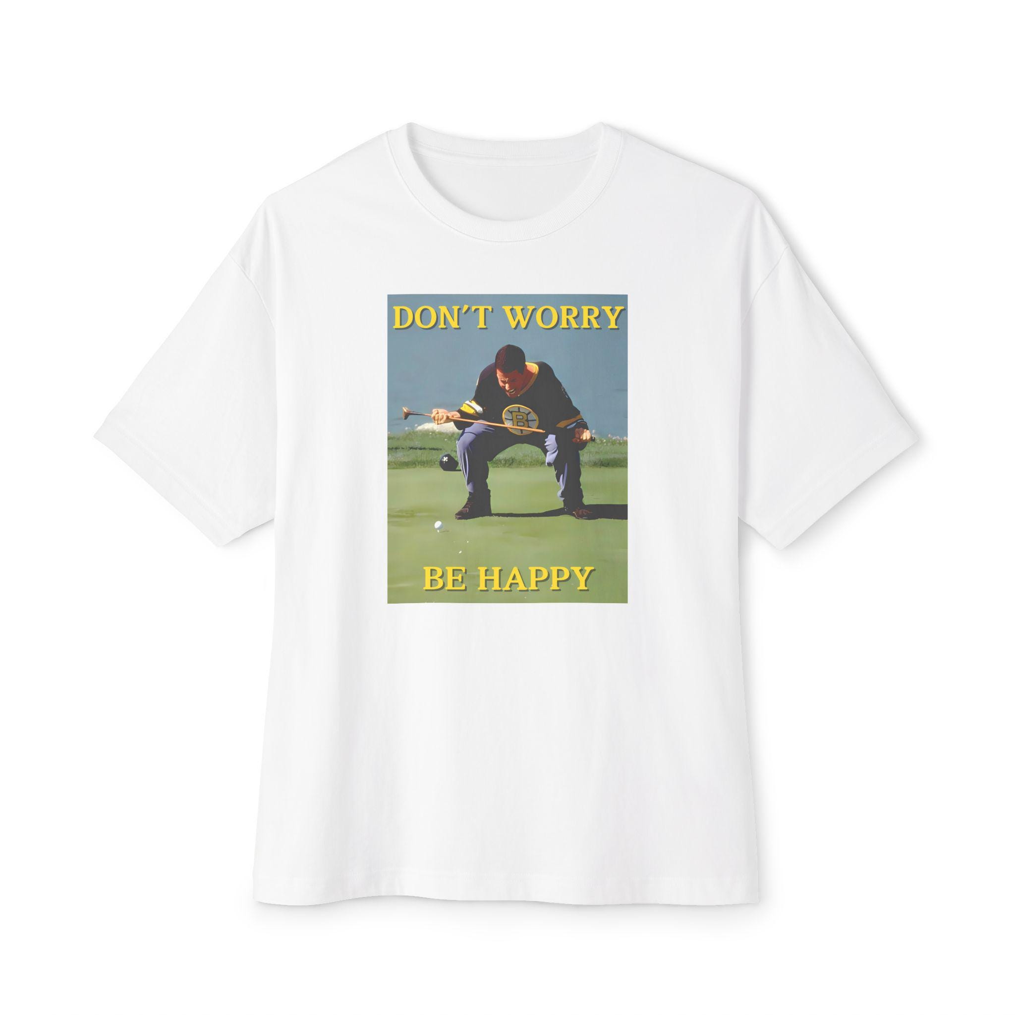 Oversized Happy Gilmore T-shirt, Don't Worry Be Happy Golf Tee, Funny ...