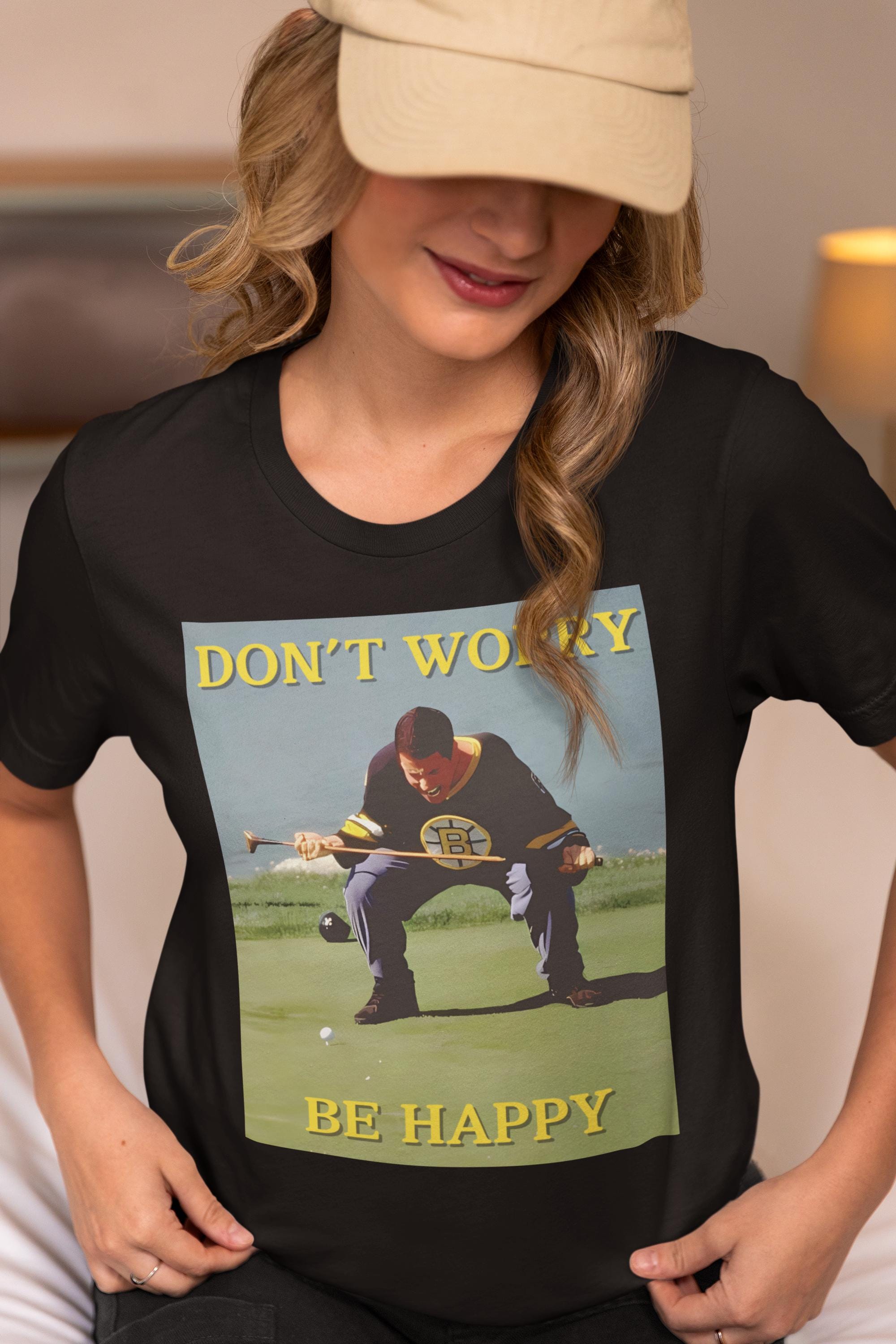 Oversized Happy Gilmore T-shirt, Don't Worry Be Happy Golf Tee, Funny ...