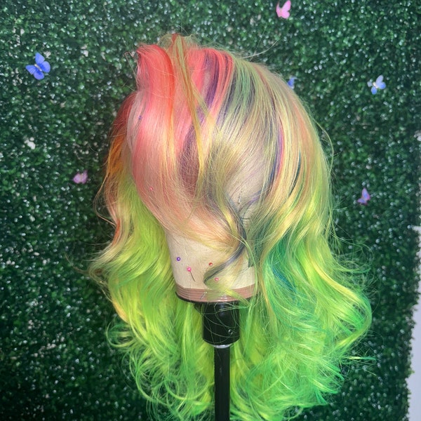 Colorful Wig - Etsy