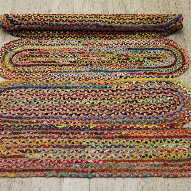 Colorful Braided Rug - Etsy