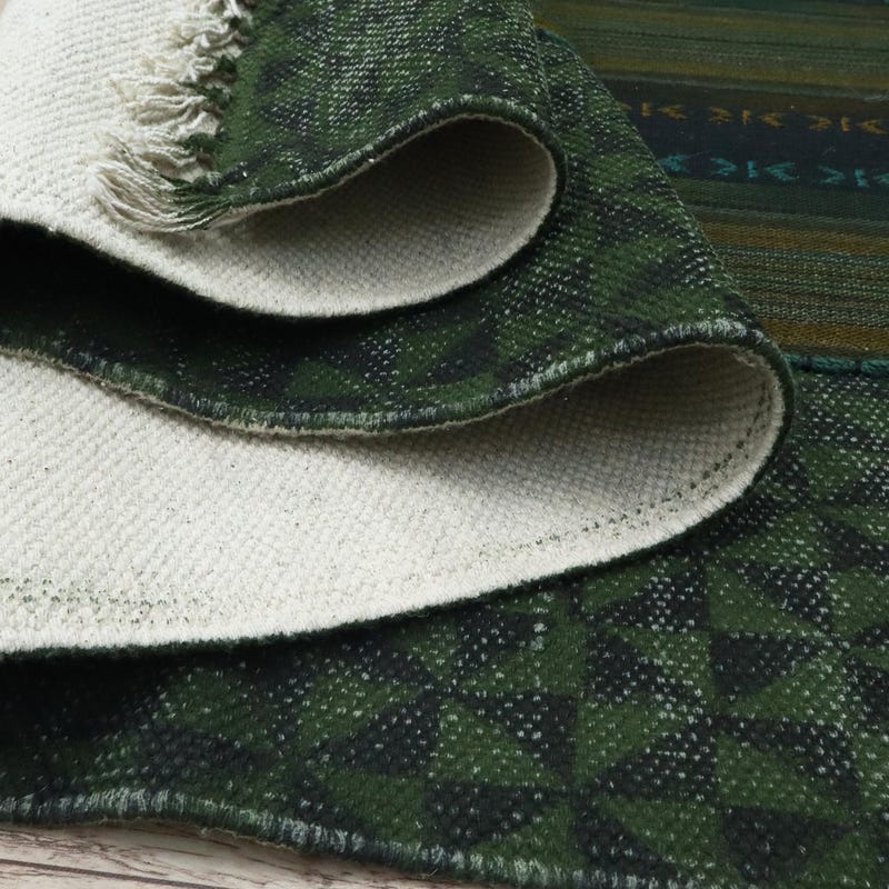 Dark Green Rug - Etsy