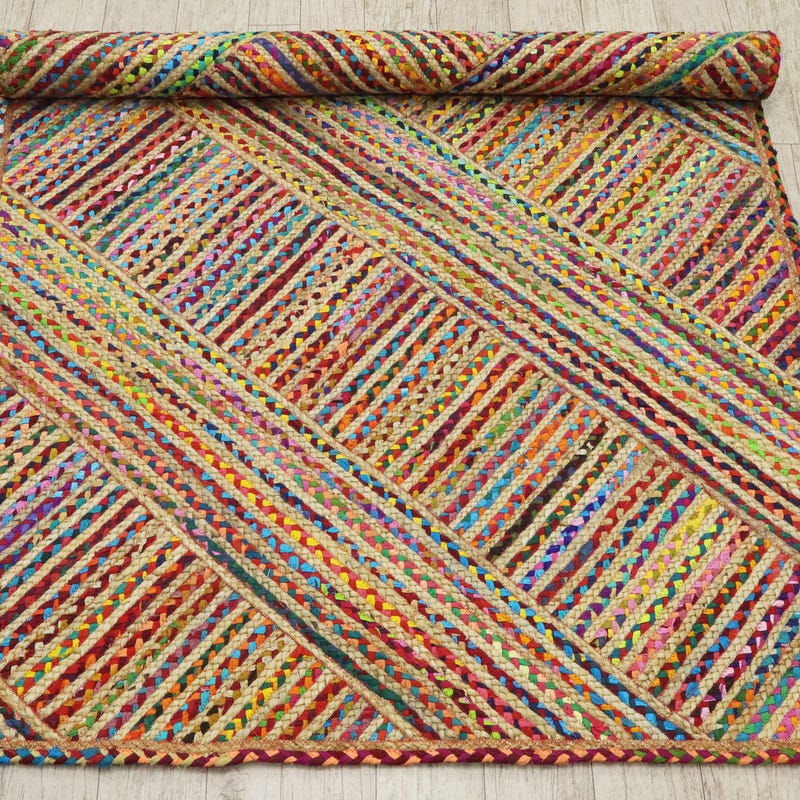 Colorful Braided Rug - Etsy