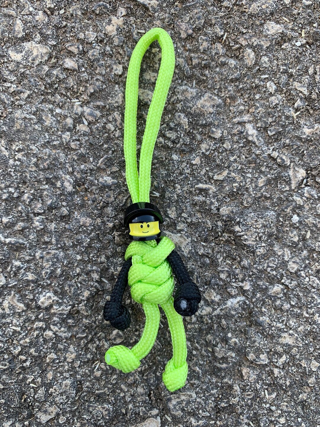 Green Paracord Toy Keychain Biker Gift Kids Gift Rope Toy Cord ...