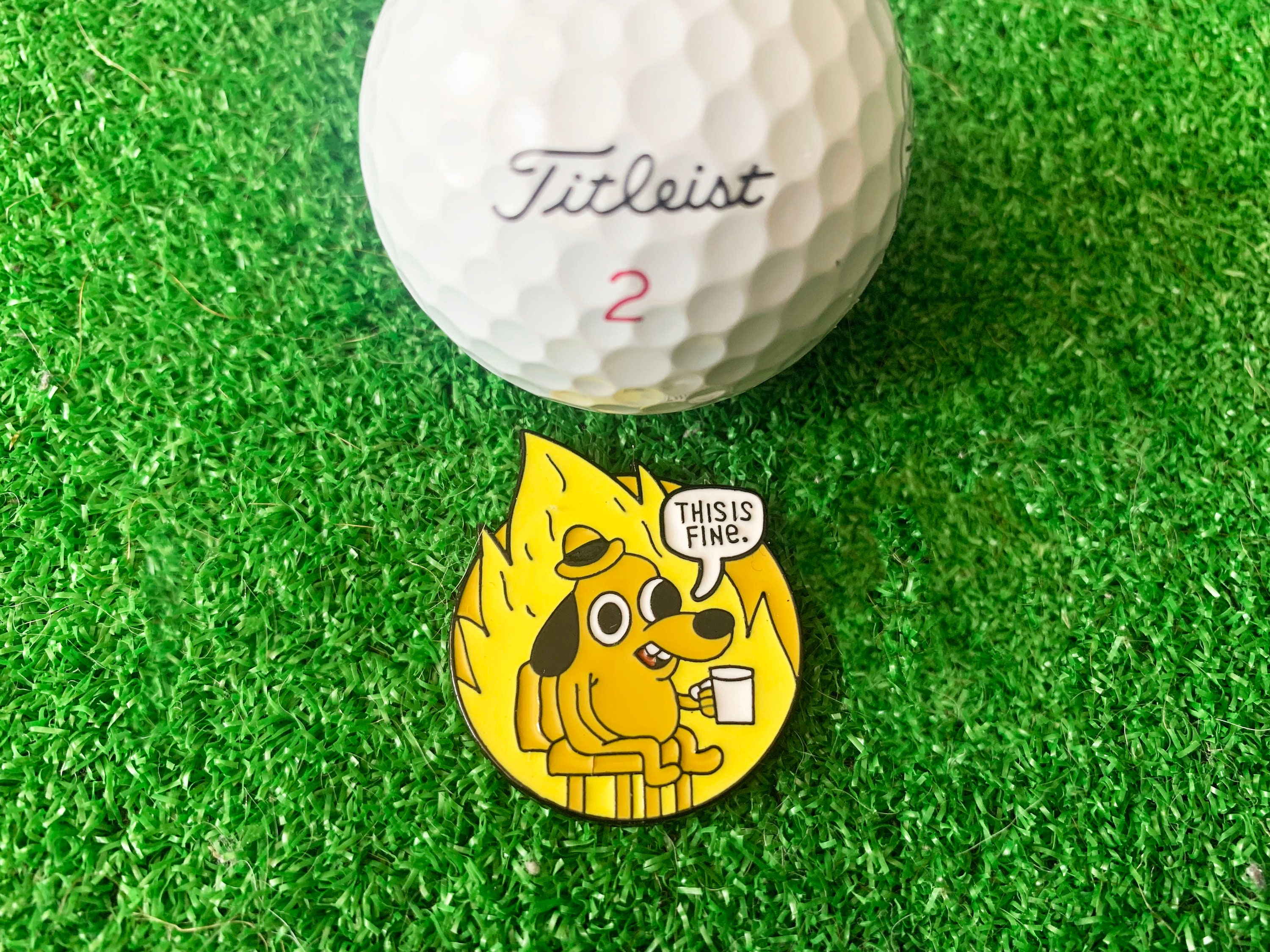 This is Fine Golf Ball Marker Golf Accessory Awesome Golf - Etsy