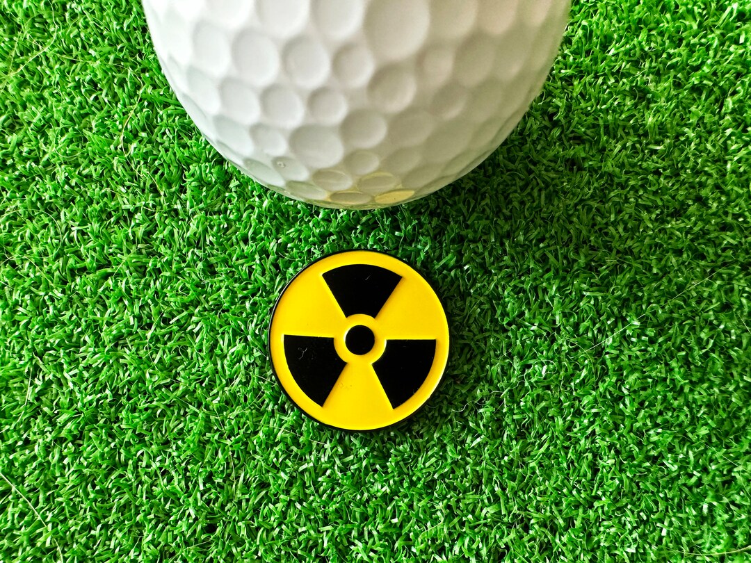 Nuke Nuclear Hazard Sing Golf Ball Marker Golf Accessory Awesome Golf ...