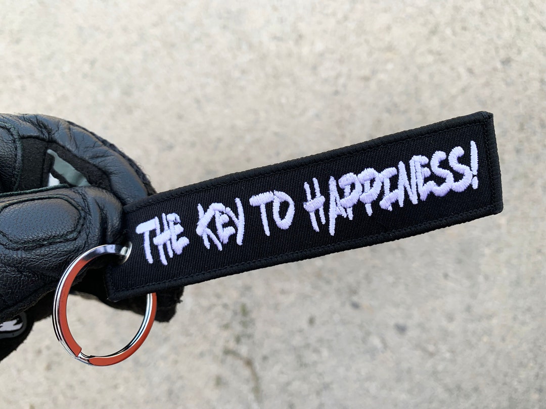 The Key to Happiness Motorcycle Gift Car Key Ring Motorbike Key Tag ...