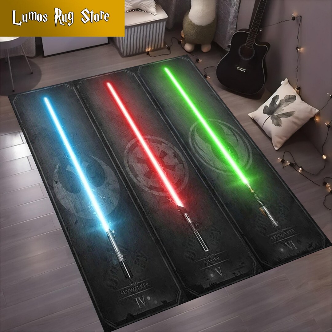 Star Wars Rug,starwars,lightsaber,fan Rug,starwars Gift Rug,starwars ...