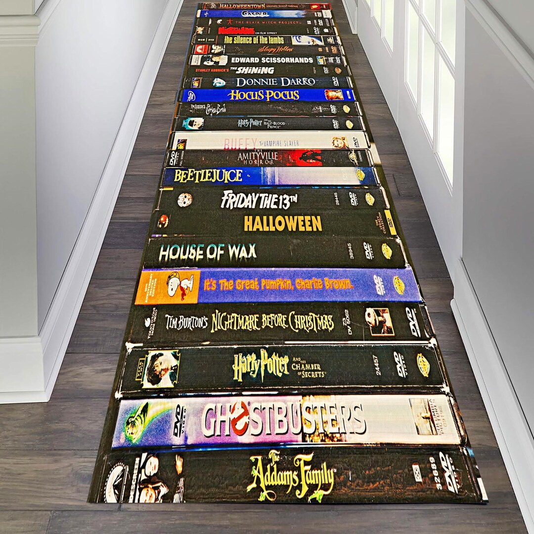 Retro Movie VHS Rug: Nostalgic Home Theater Decor - Etsy