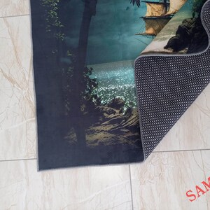 Dolphin Fish Rug, Sea Animal Rug, Nautical Decor, Gift Rug , for Living ...