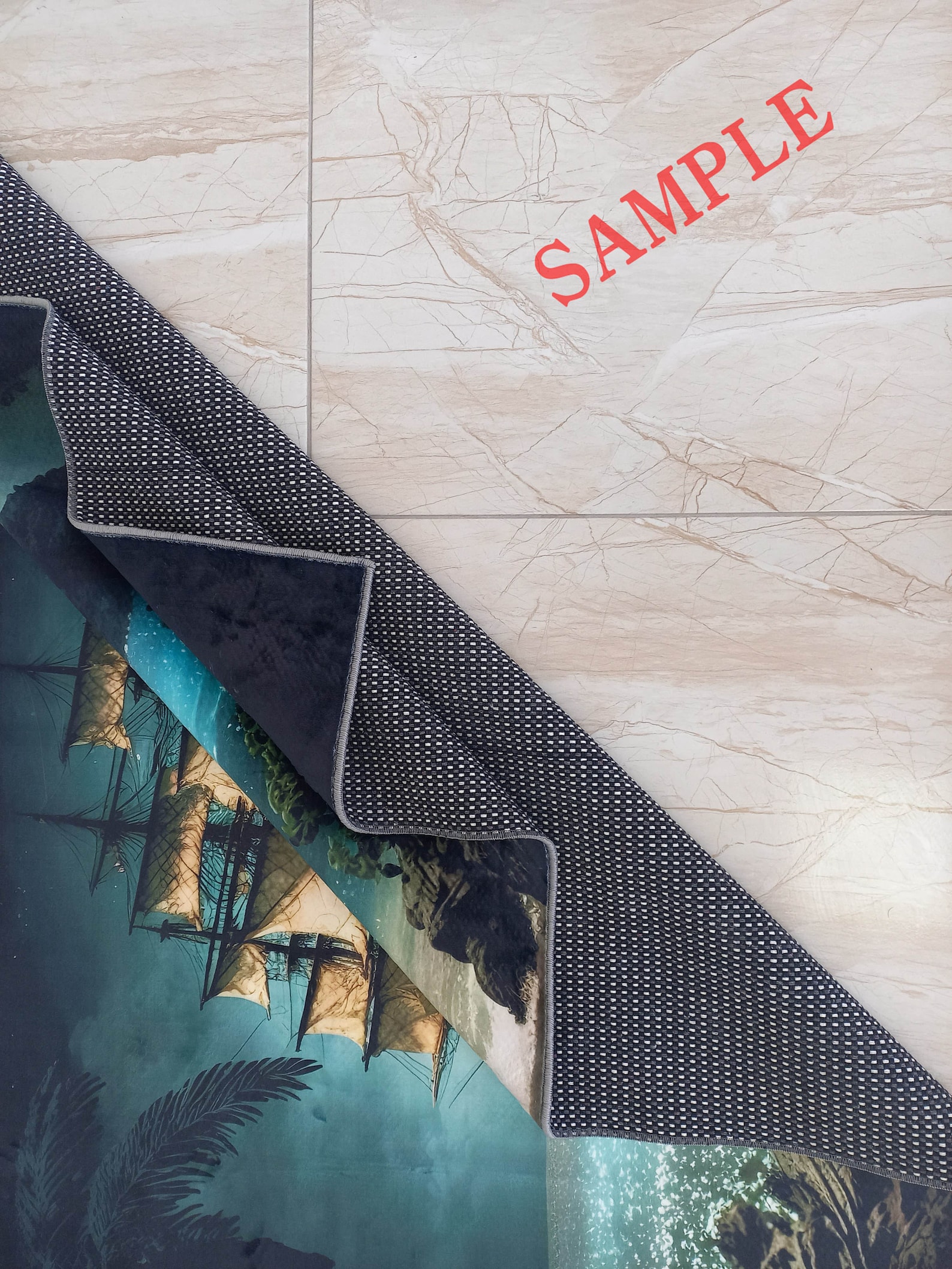 Wet Grass Rug, Grass Pattern, Grass Looking Balcony Rug, Terrace Rug ...