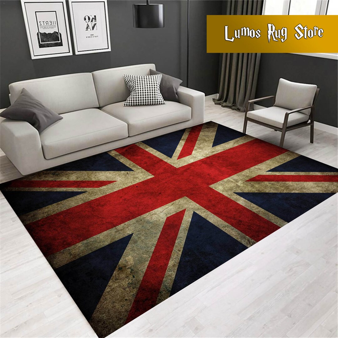 United Kingdom, United Kingdom Flag, United Kingdom Flag Rug, Living ...