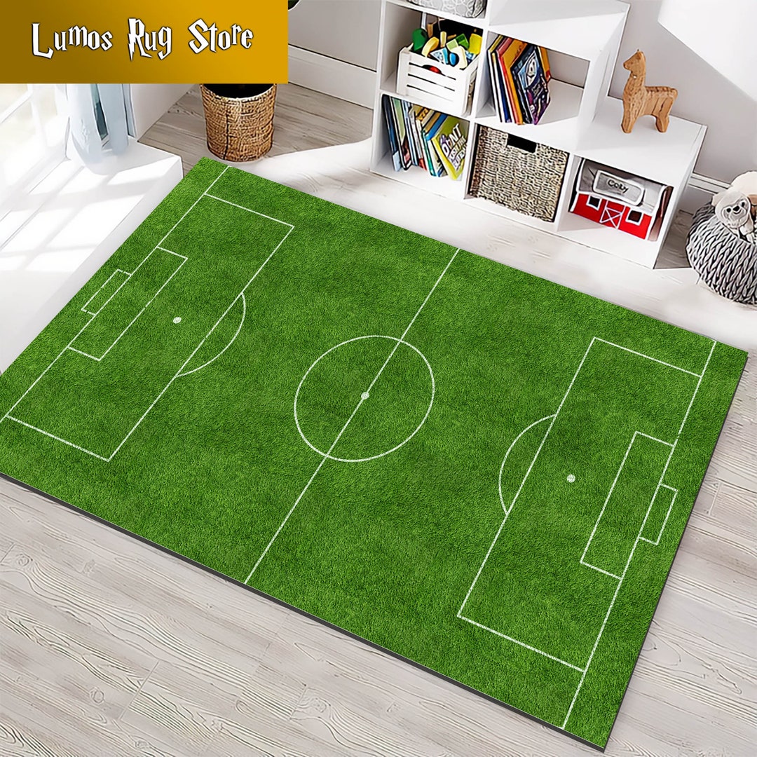 Soccer Field Rug, Soccer Rug, Football Rug, Sport Rug, Decorative Rug ...