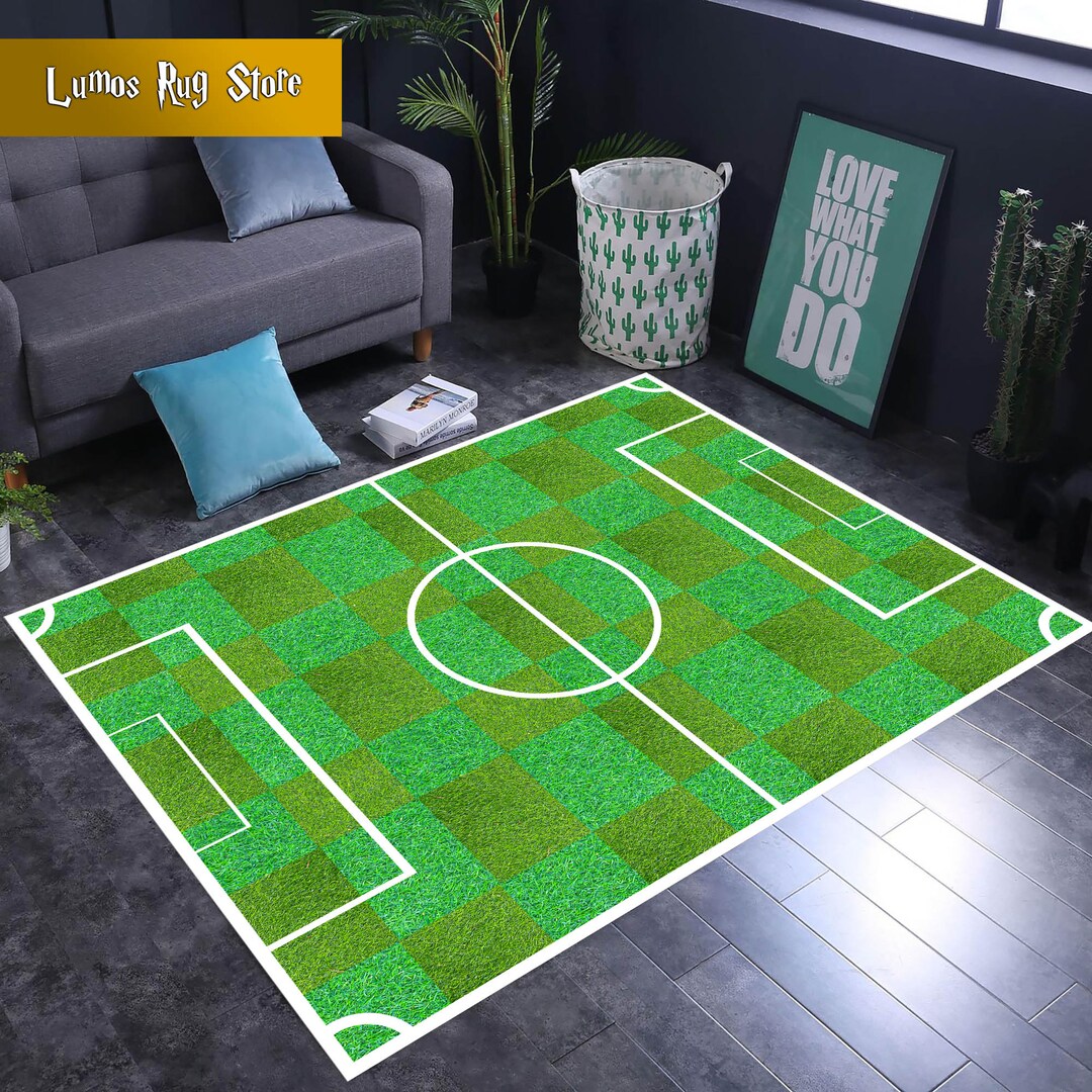 Soccer Field Rug, Soccer Rug, Football Rug, Sport Rug, Decorative Rug ...
