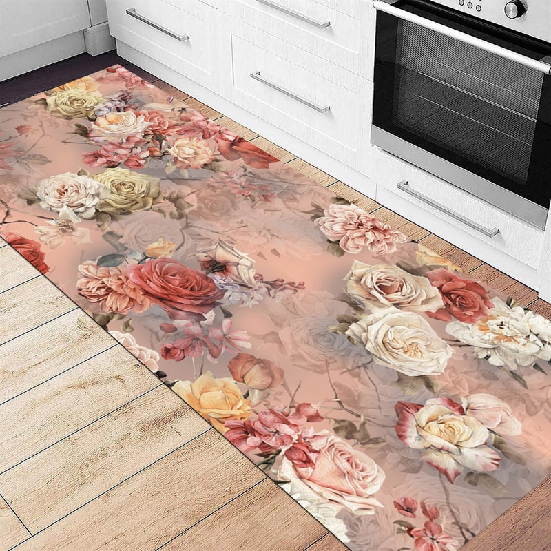 Floral Rug - Etsy