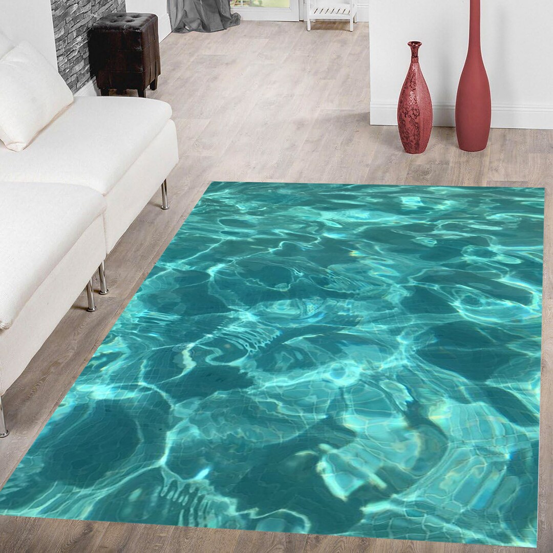 Pool Rug,wave Rug,nautical Rug,clear Sea Rug,water Rug,summer Rug ...