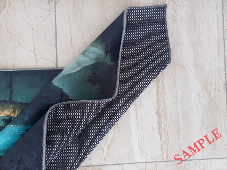 Wet Grass Rug, Grass Pattern, Grass Looking Balcony Rug, Terrace Rug ...